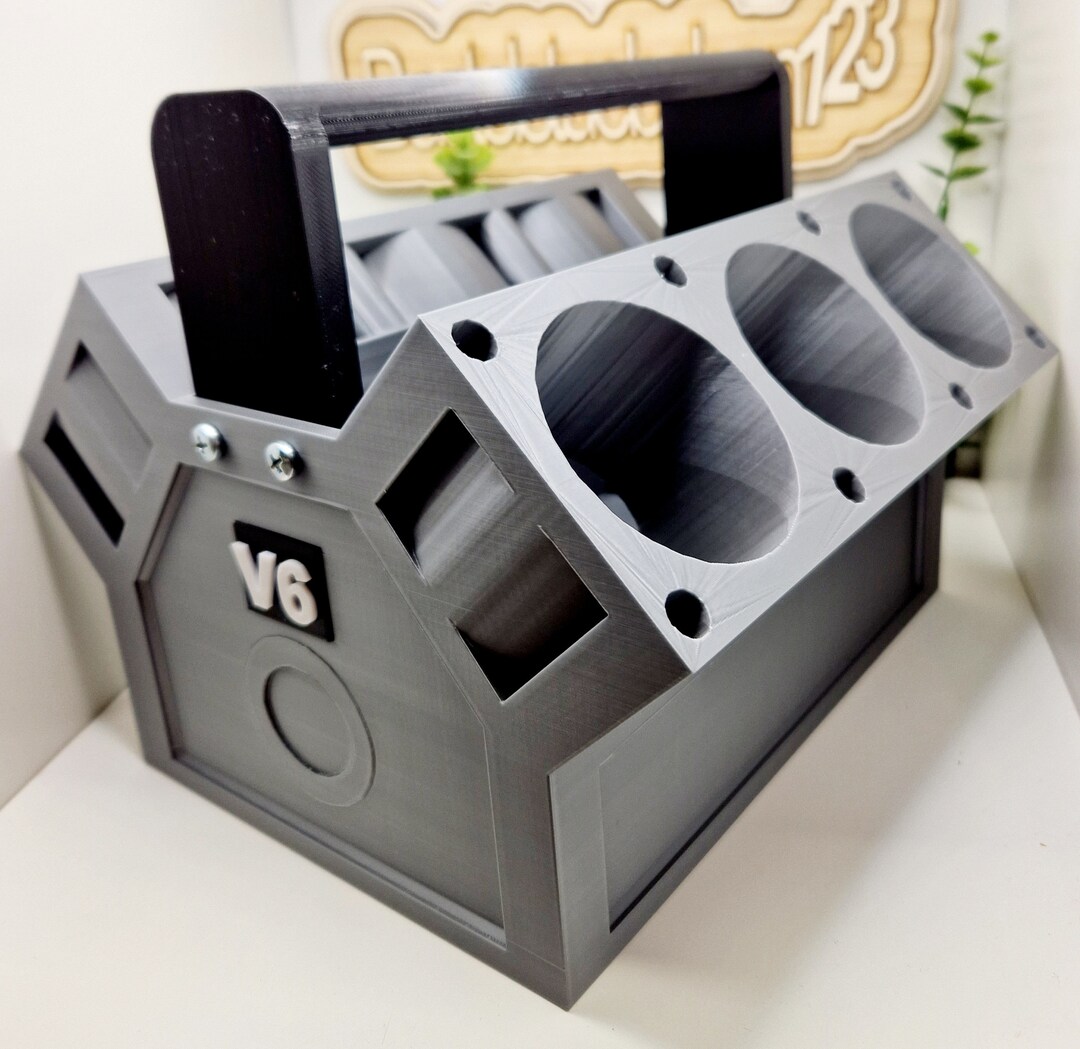 V6 Engine Cup Holder Digital File - Etsy