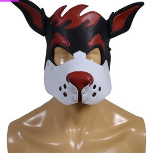 Leather Dog Pup Mask Puppy Play Cosplay Pup Role Play - Etsy