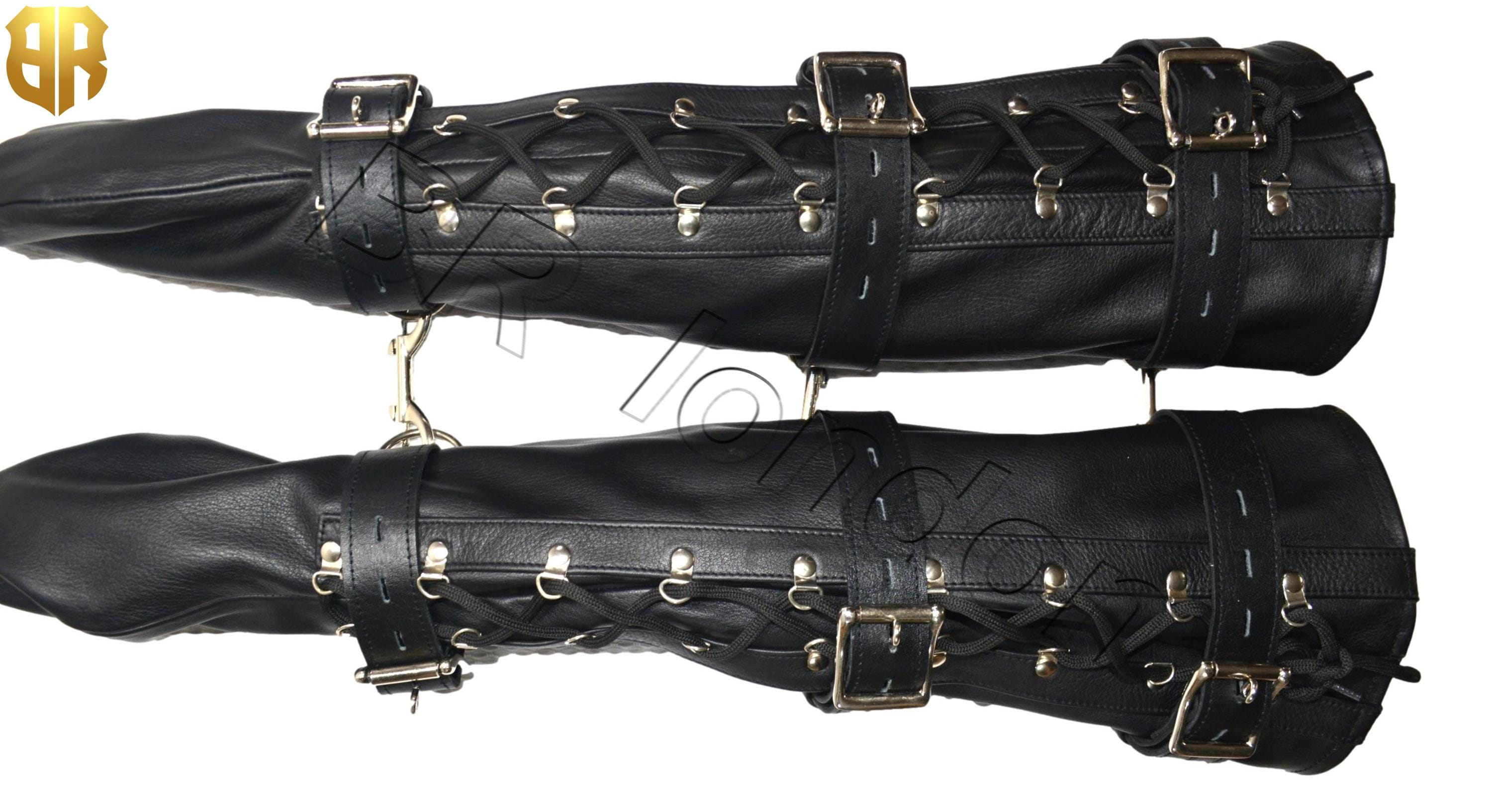 Black Leather Arm Binder Restraint, Locking Buckles - Etsy
