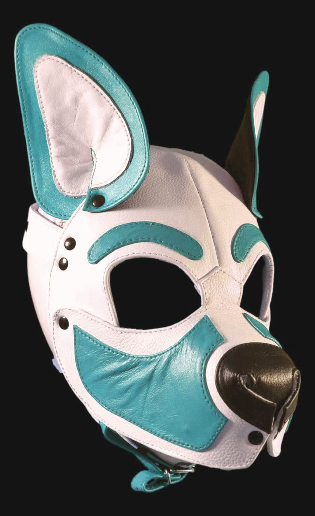 Puppy Leather Hood/leather Pup Play Hood - Etsy