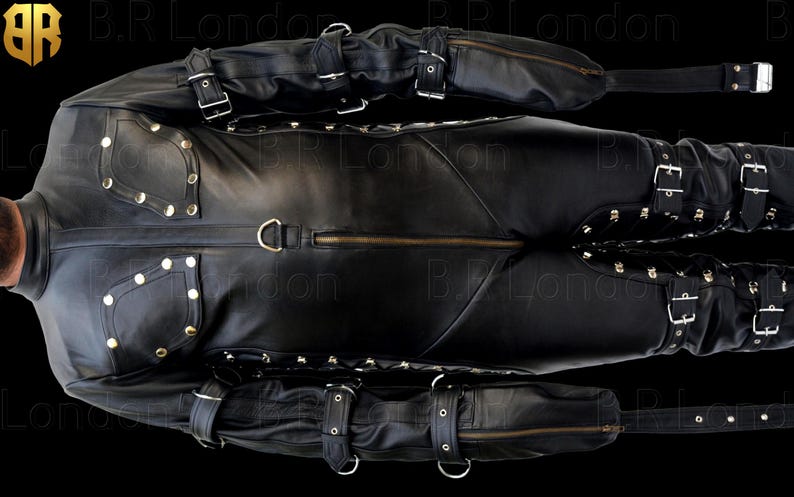 Leather Sleep Sack, Full Body Restraint Suit With Buckles & Zippers - Etsy