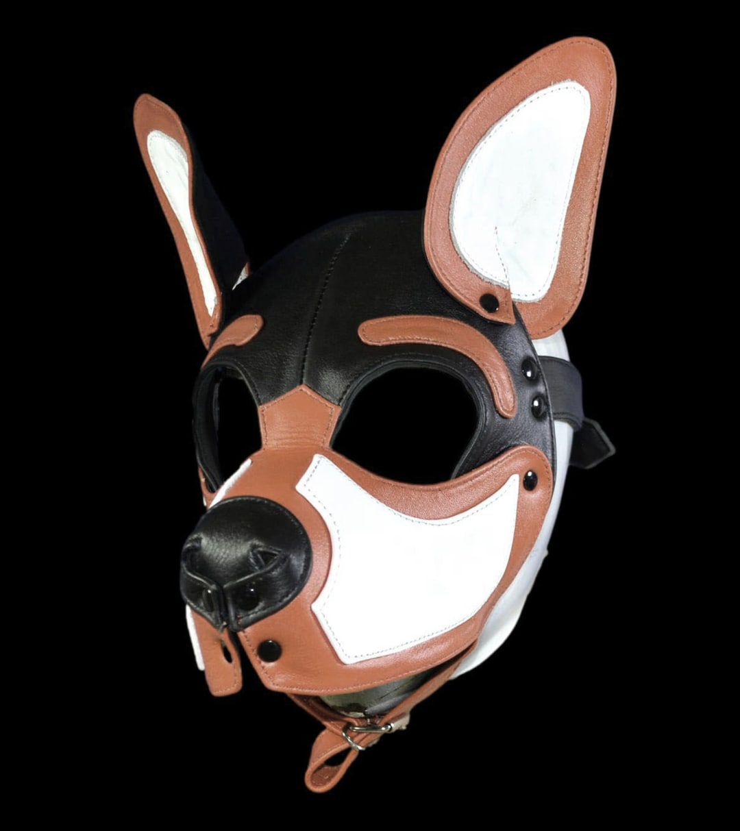 Genuine Leather Handmade Dog Pup Mask Puppy Play Cosplay Pup Role Play ...