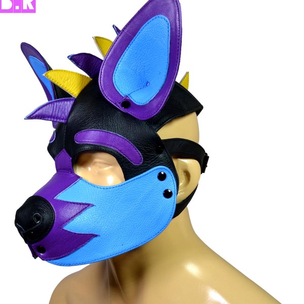 Leather Pup Play Mask - Etsy