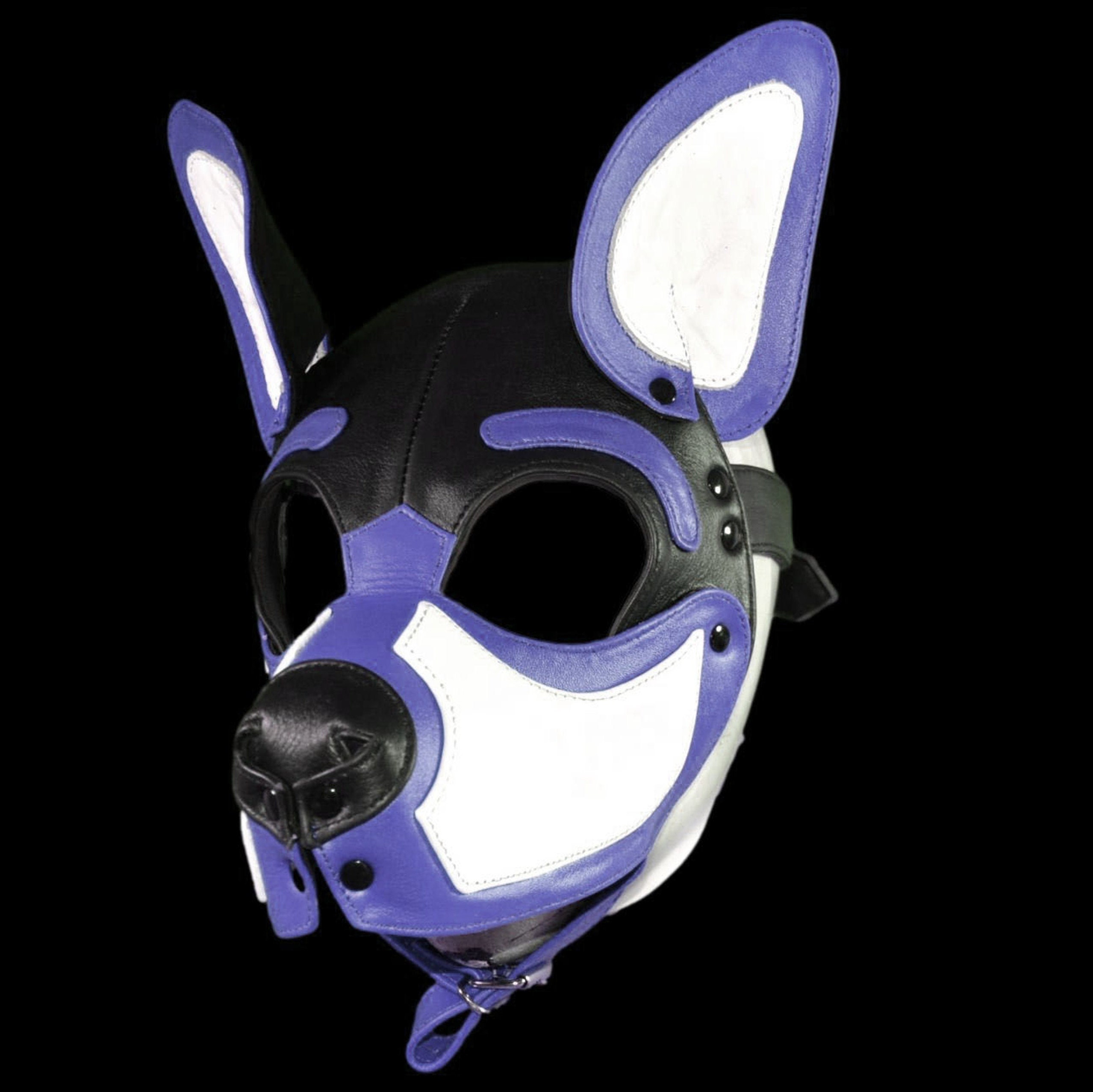 Genuine Leather Handmade Dog Pup Mask Puppy Play Cosplay Pup - Etsy