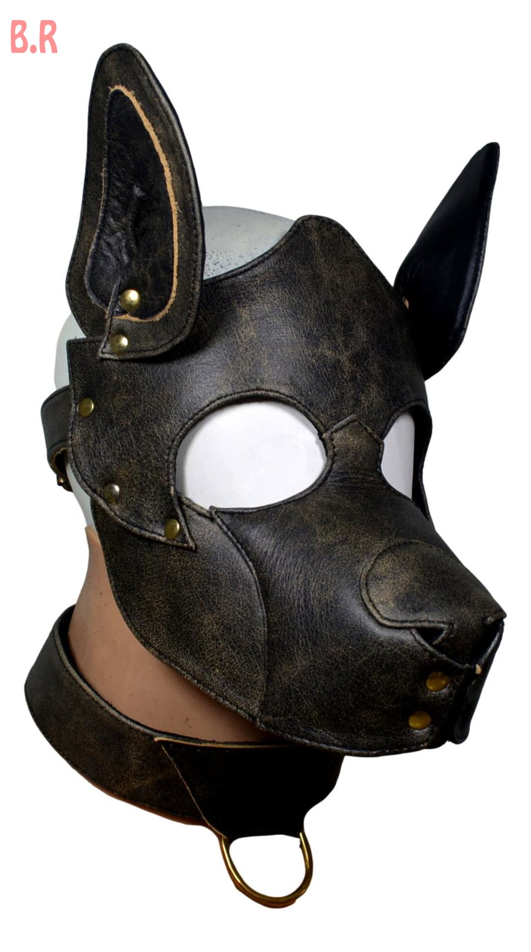 Leather Handmade Dog Pup Hood Mask Puppy Play Cosplay Pup Role Play - Etsy