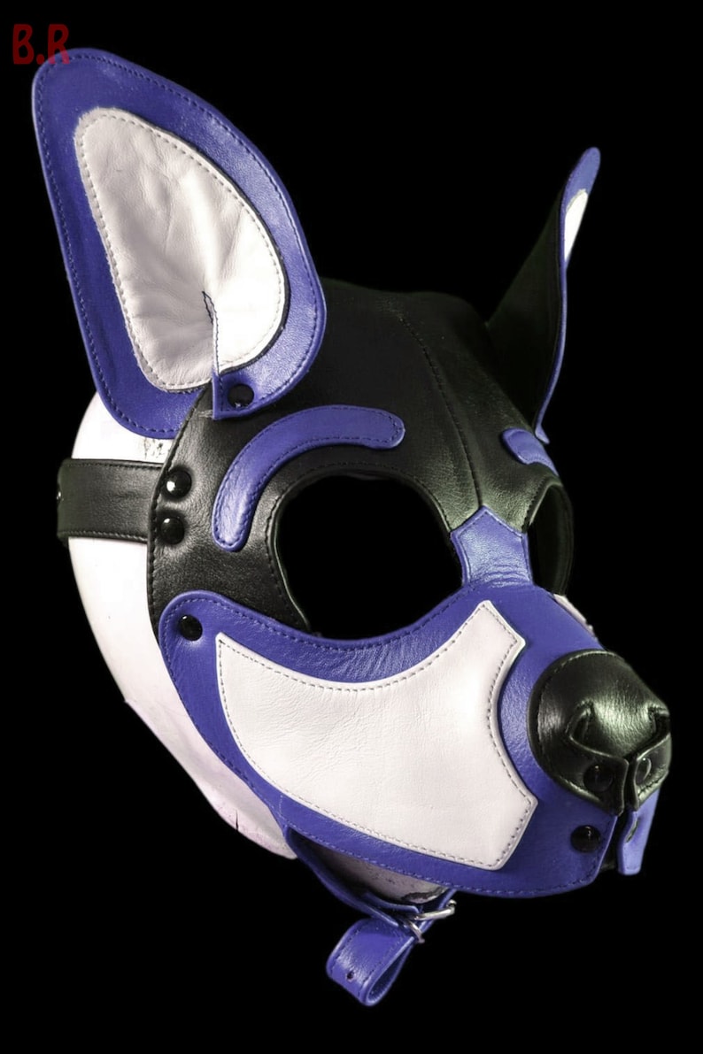 Genuine Leather Handmade Dog Pup Mask Puppy Play Cosplay Pup - Etsy
