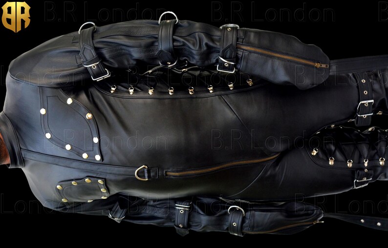 Leather Sleep Sack, Full Body Restraint Suit With Buckles & Zippers - Etsy