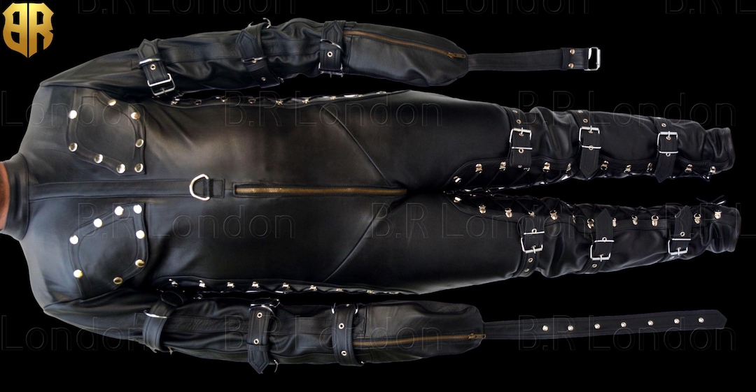 Leather Sleep Sack, Full Body Restraint Suit With Buckles & Zippers - Etsy