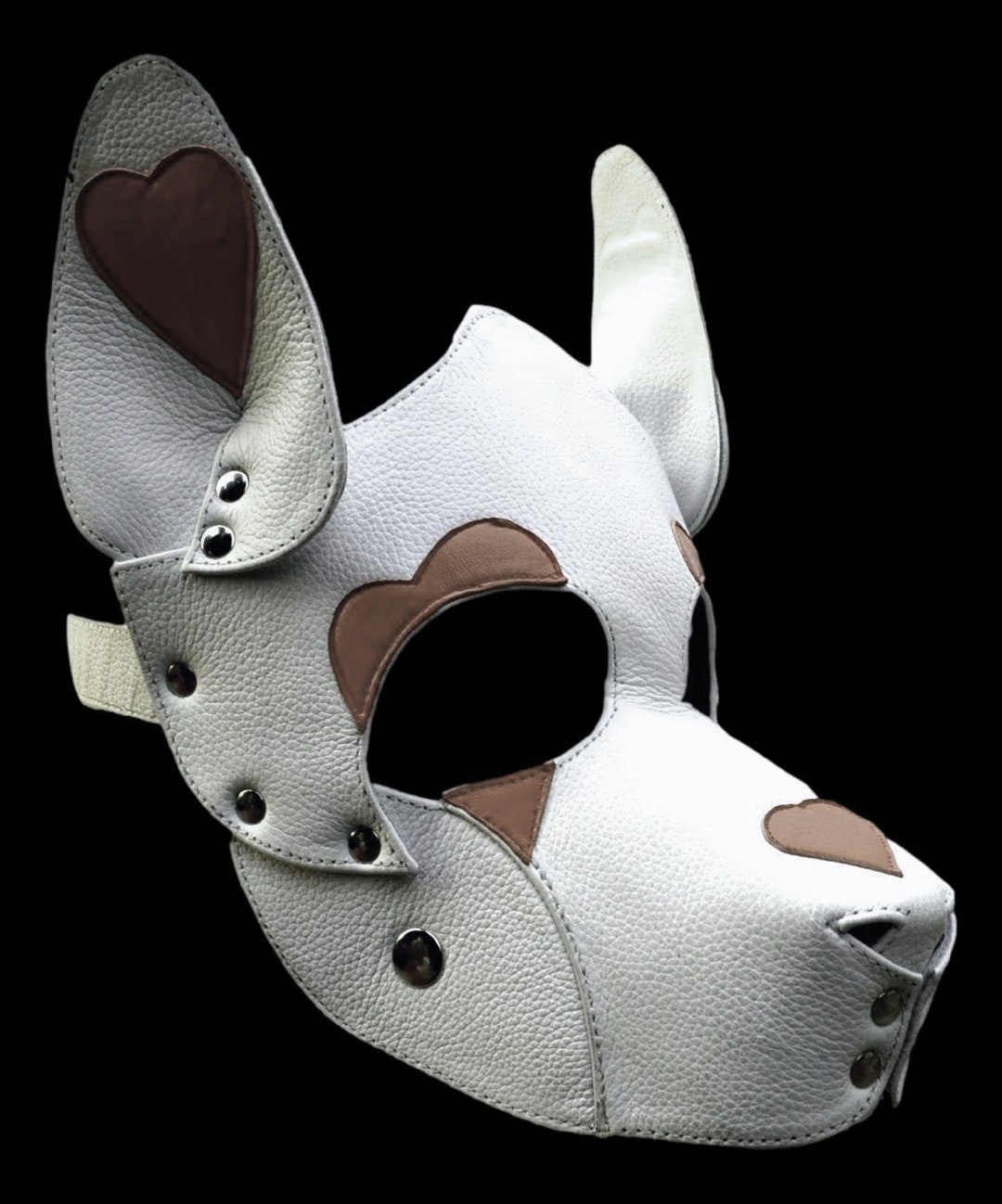 Puppy Leather Hood/leather Pup Play Hood - Etsy