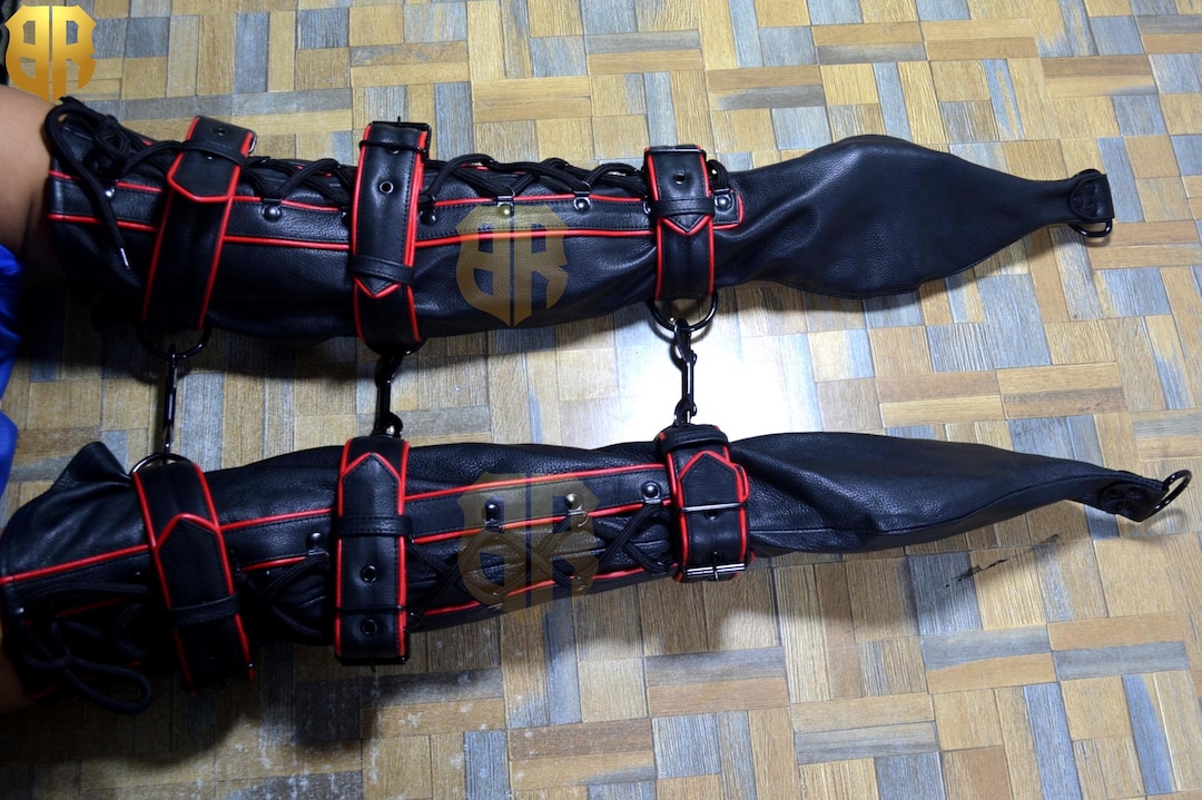 Leather Arm Binder Restraints: Handcrafted BDSM Gloves - Etsy