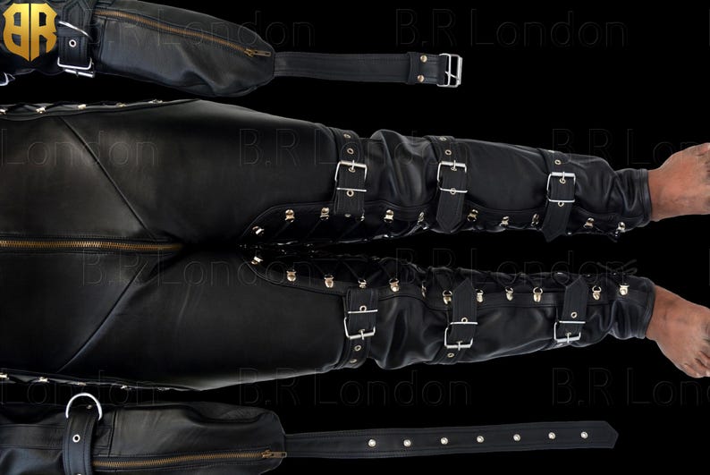 Leather Sleep Sack, Full Body Restraint Suit With Buckles & Zippers - Etsy