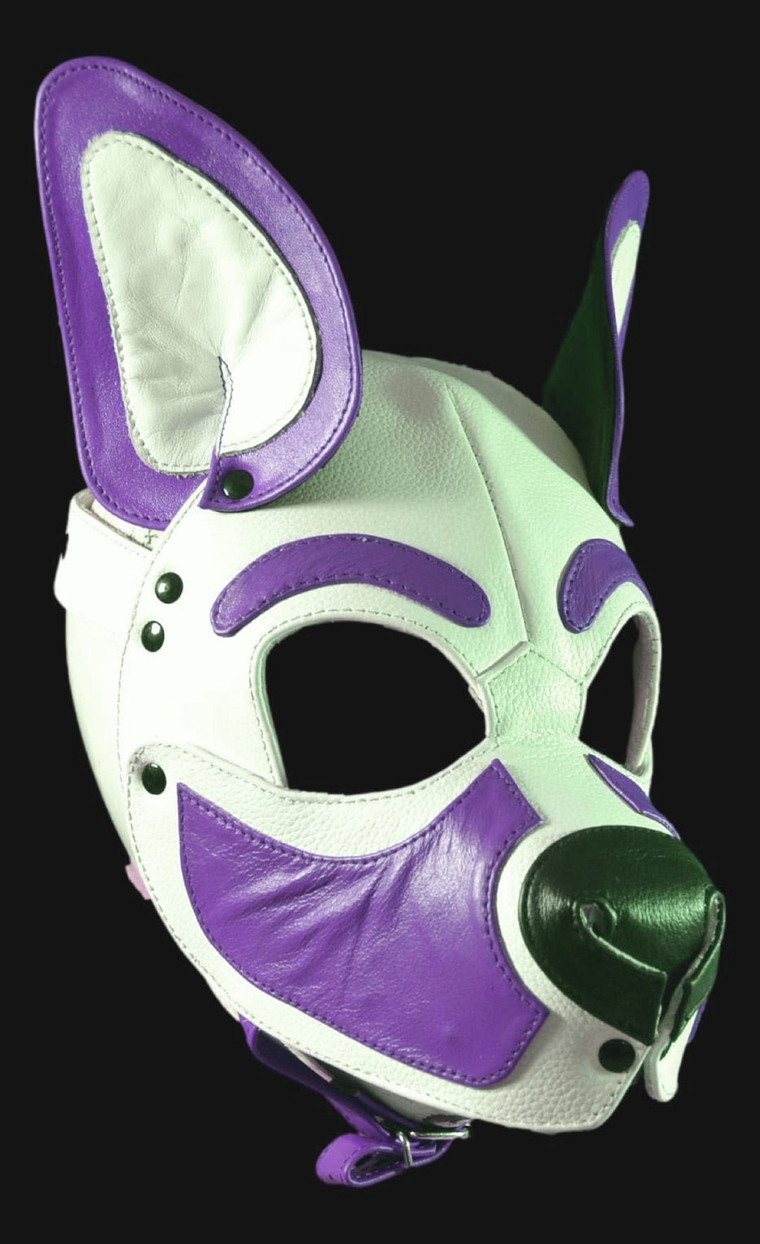 Puppy Leather Hood/leather Pup Play Hood - Etsy
