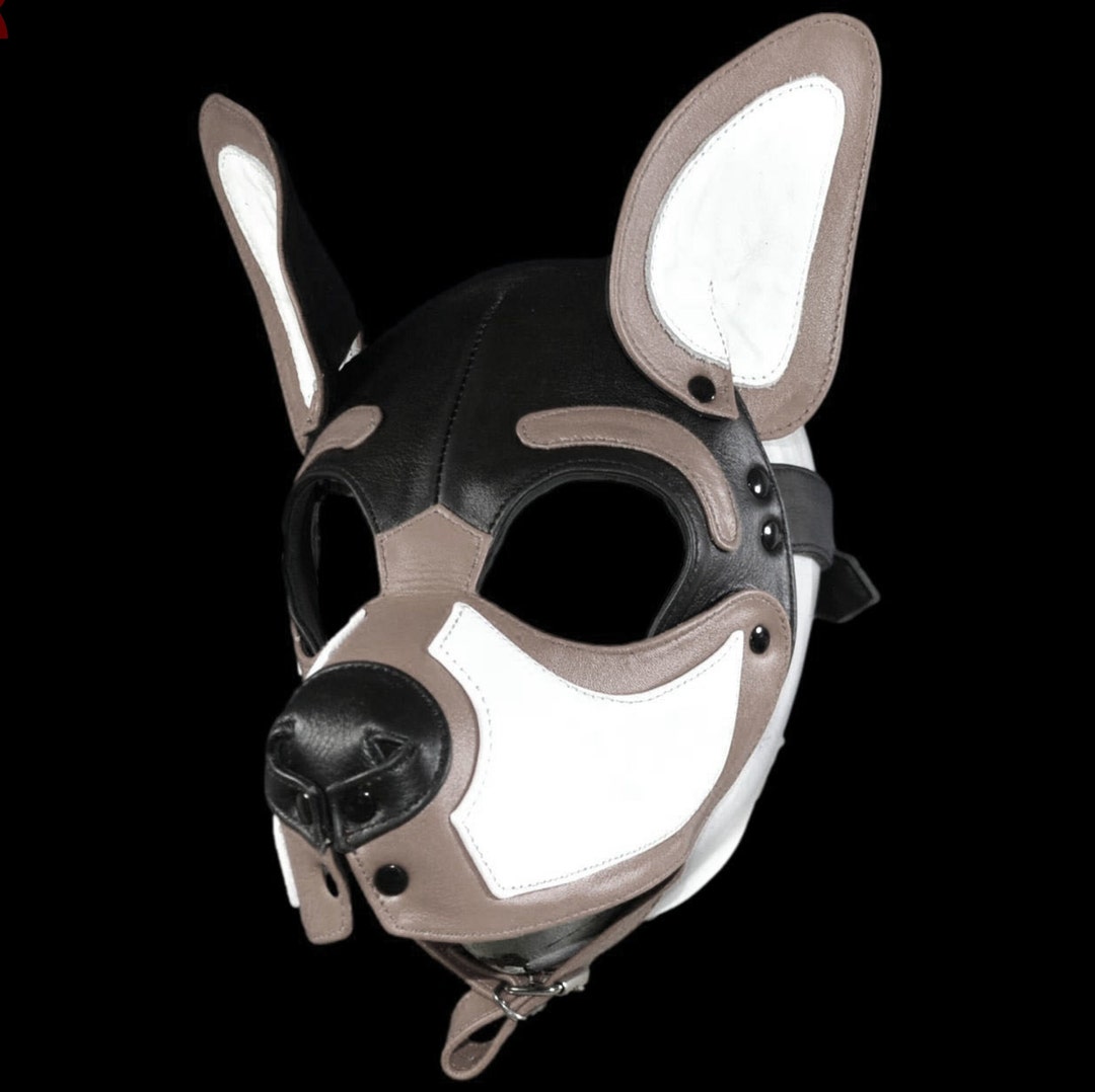 Genuine Leather Handmade Dog Pup Mask Puppy Play Cosplay Pup Role Play ...