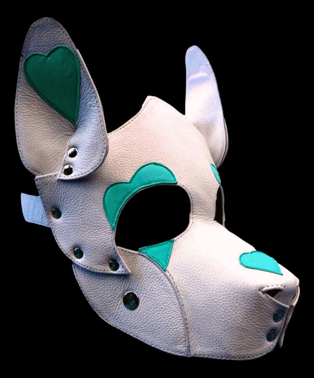 Puppy Leather Hood/leather Pup Play Hood - Etsy