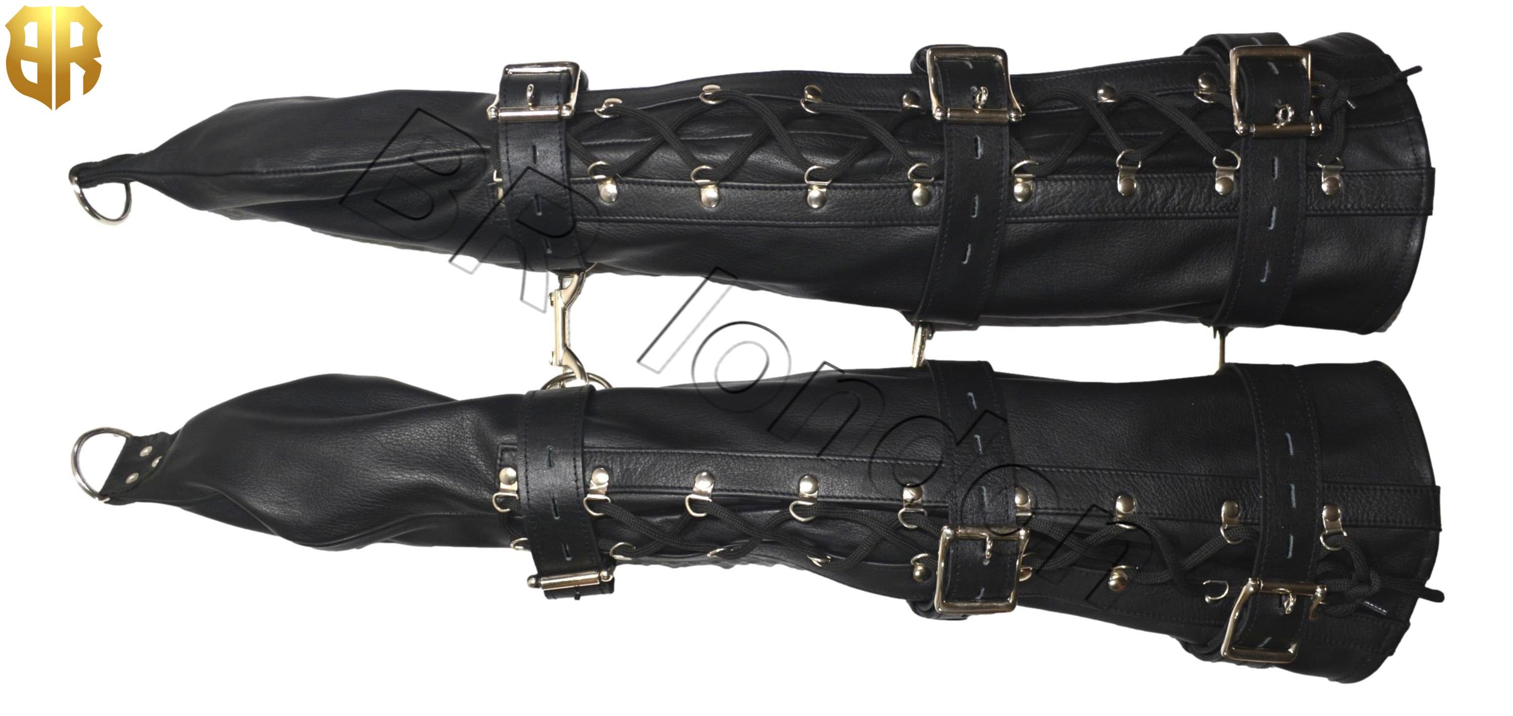 Black Leather Arm Binder Restraint, Locking Buckles - Etsy
