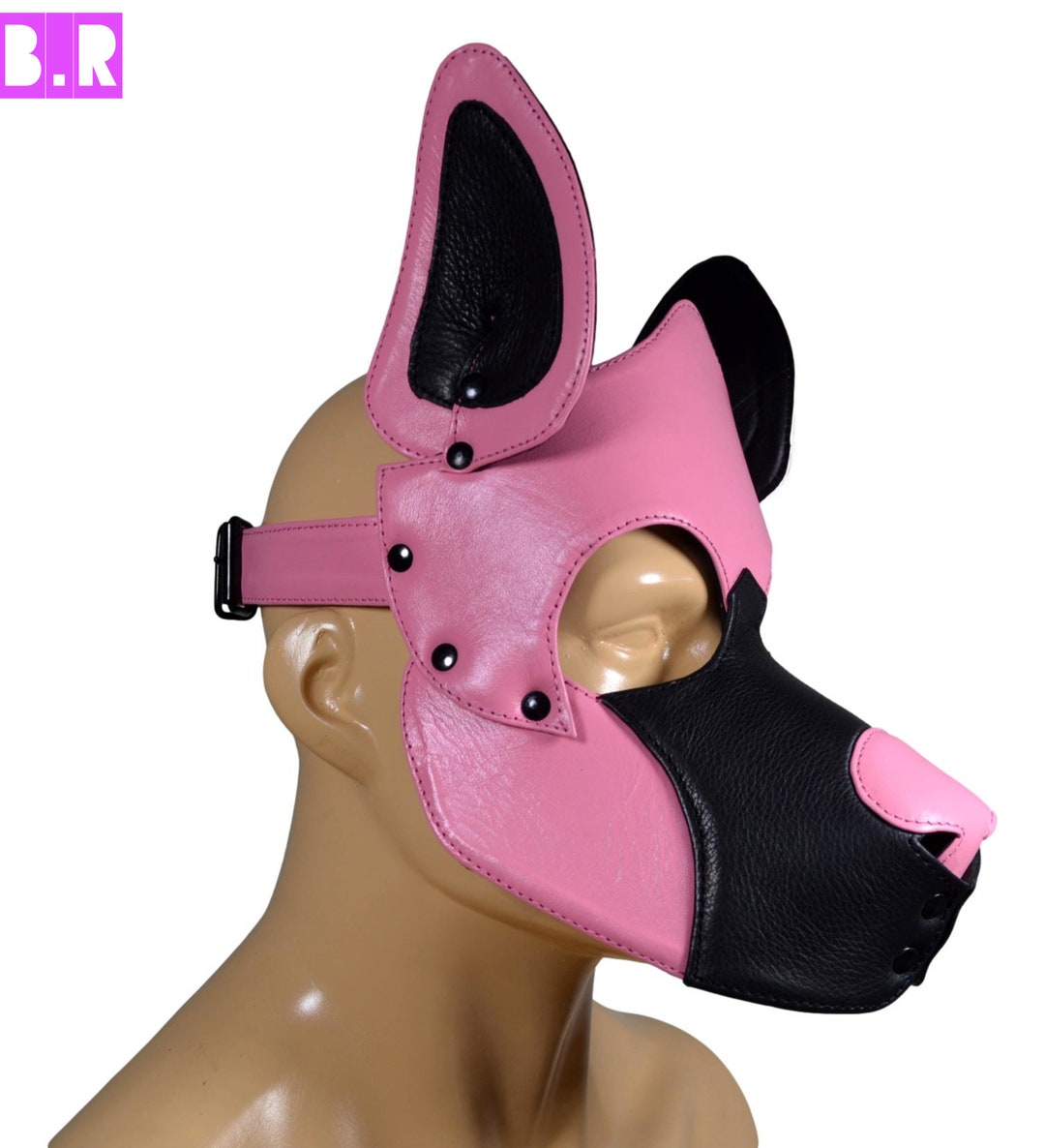 Puppy Mask Pup Hood Puppy Play Cosplay Pup Role Play Leather Handmade ...