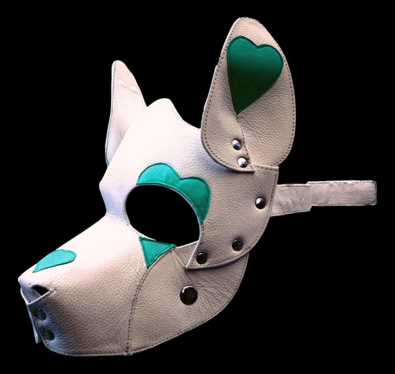 Puppy Leather Hood/leather Pup Play Hood - Etsy