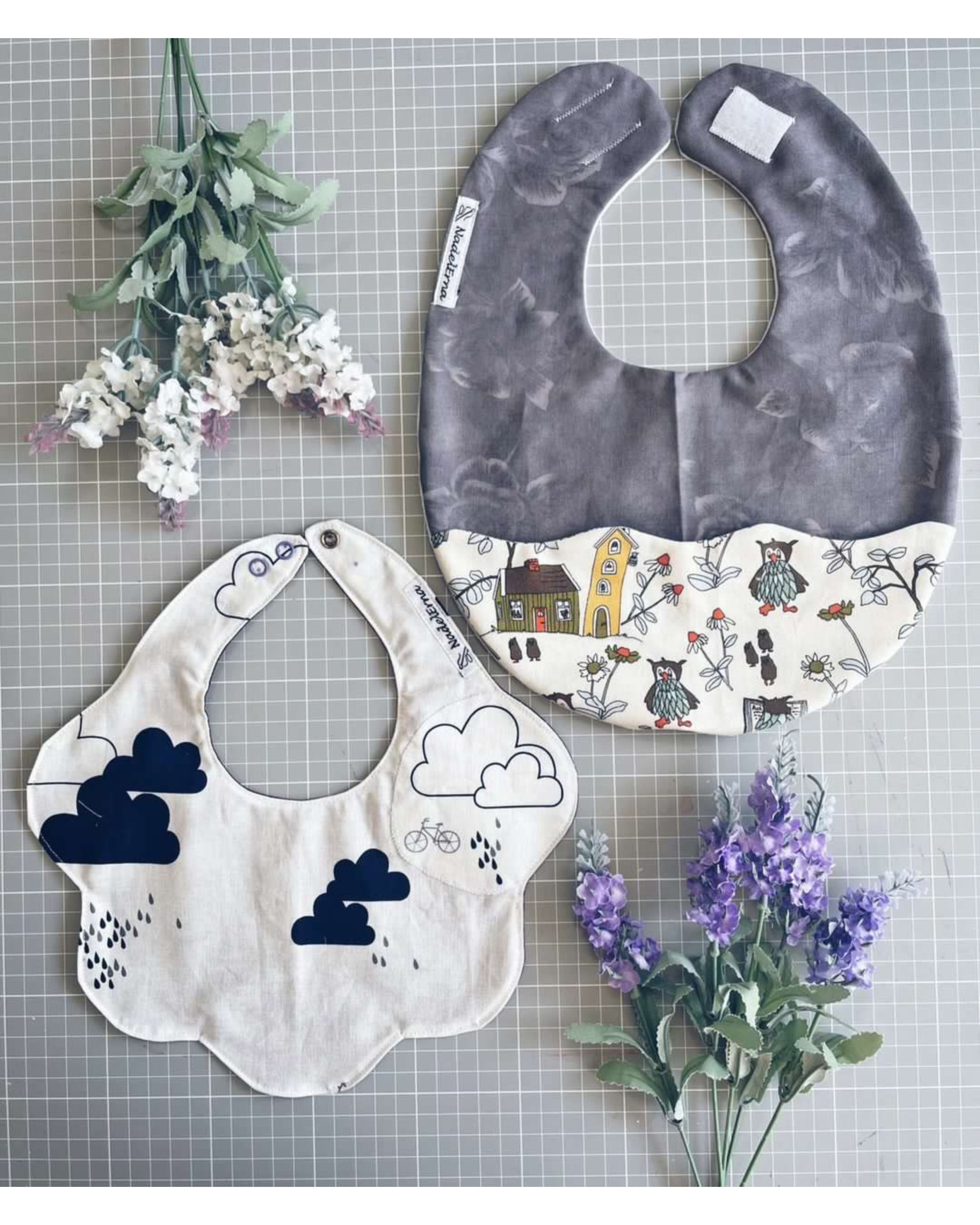Scallop Bib Sewing Pattern for Babies | Pdf Sewing Pattern and Tutorial ...