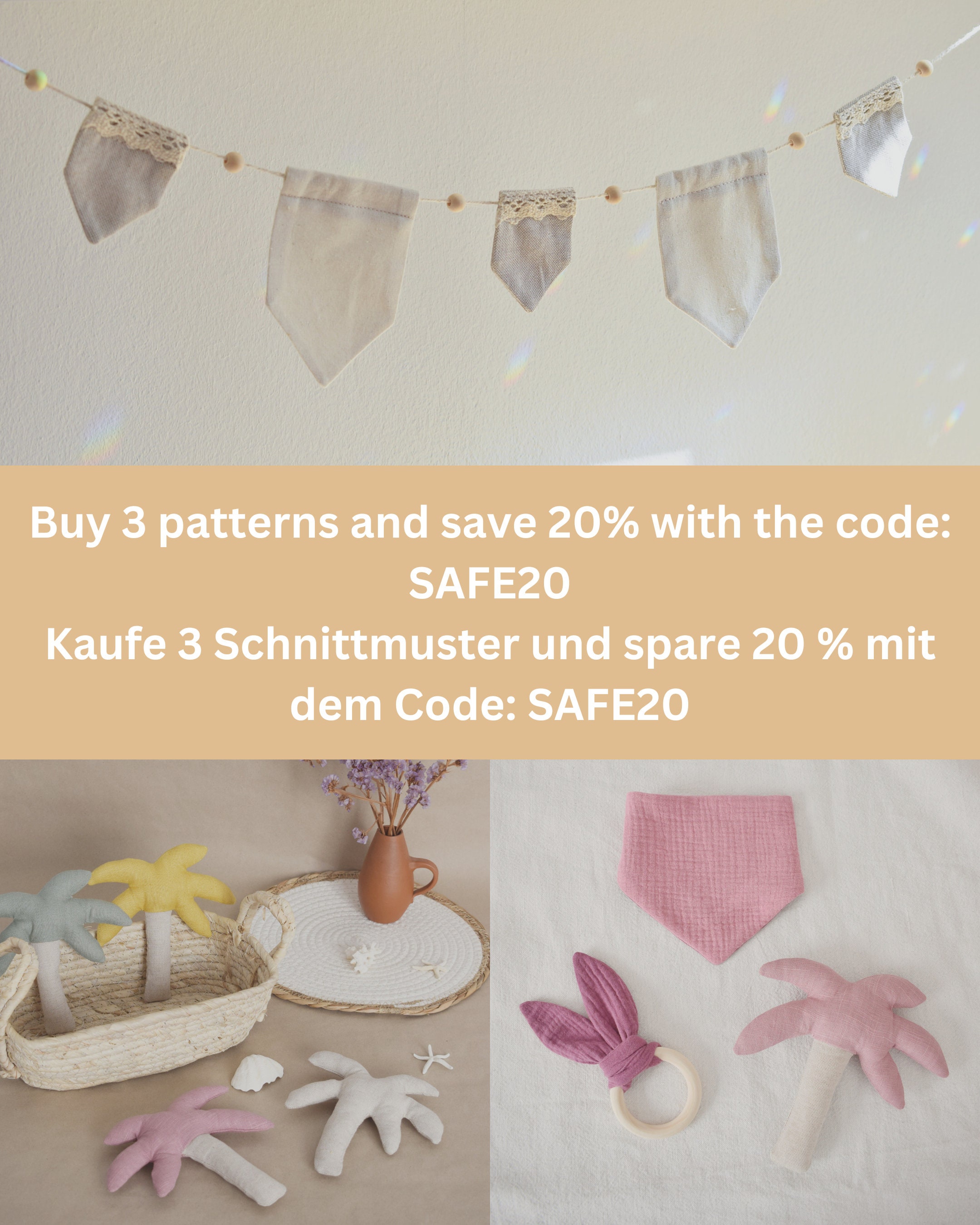 Fabric Basket Sewing Pattern for Babies Pdf Sewing Pattern and Tutorial ...