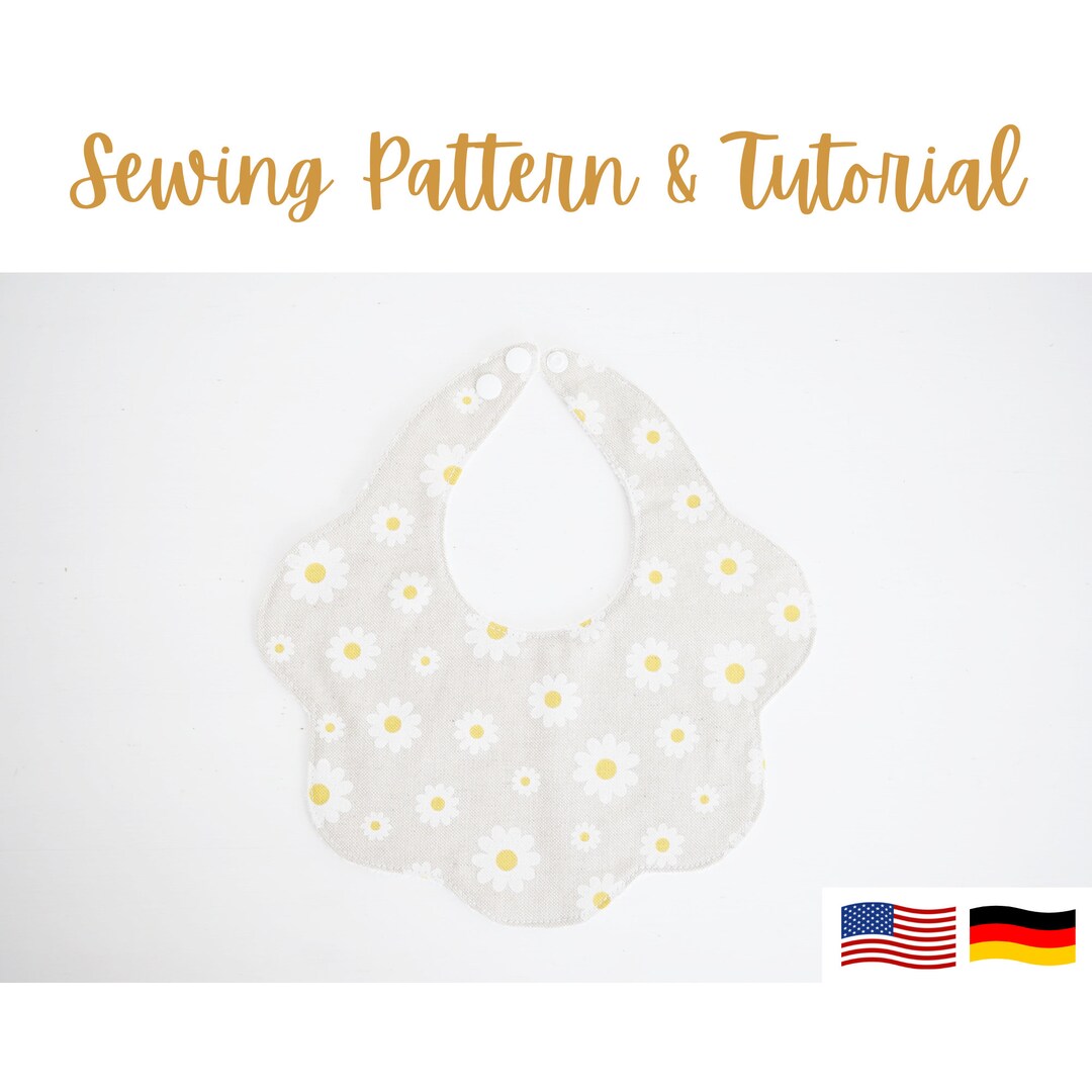 Scallop Bib Sewing Pattern for Babies | Pdf Sewing Pattern and Tutorial ...