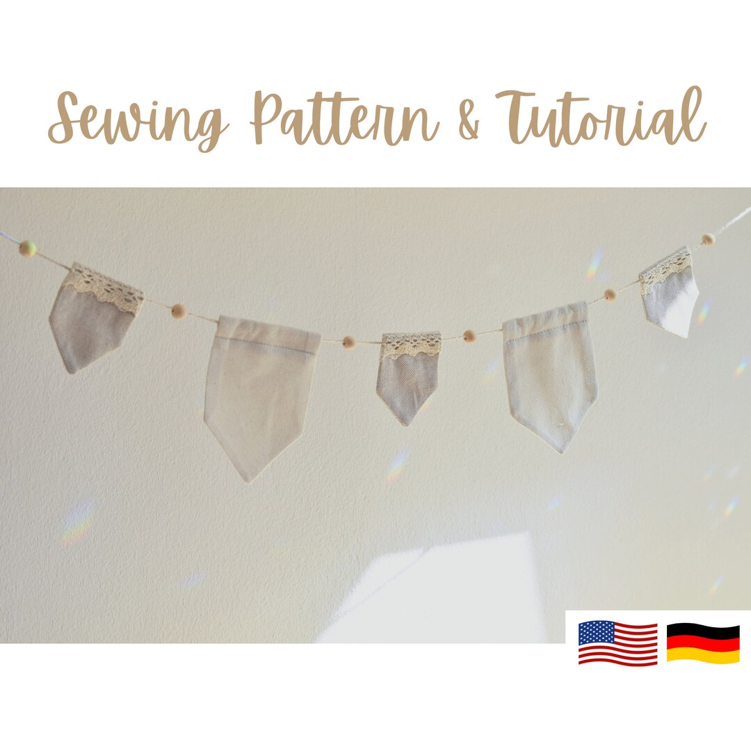 Boho Pennant Banner Sewing Pattern for Babies Pdf Sewing - Etsy