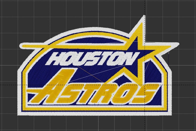 Astros 1994 "dome" Logo DST File - Etsy