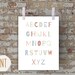 Nursery Prints Scandi Style Alphabet Nursery Wall Art Scandi Print Kids ...