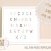 Nursery Prints Scandi Style Alphabet Nursery Wall Art Scandi Print Kids ...