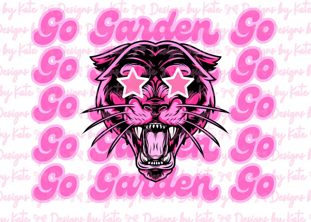 Preppy Go Panthers Mascot Design Bundle of 2 - Etsy