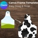 Canva Frame Template Editable Cow Tag Template Canva - Etsy