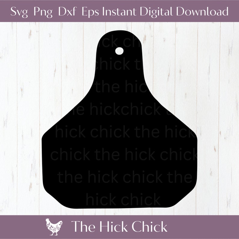 Cow Tag Svg for Cricut ,png Svg Eps Dxf Cattle Tag Svg Cow Tag SVG Ear ...