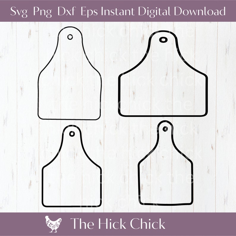 Cow Tag Clipart Bundle Cow Tags Svg Livestock Tag Svg Ear Tag Svg Ear ...