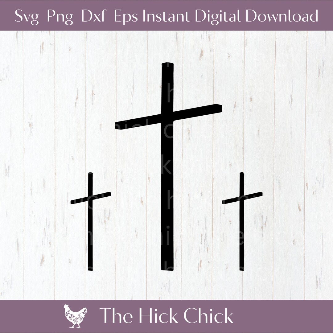 Cross Svg 3 Cross Svg Christian Svg Jesus Svg Faith Svg 3 Wooden ...