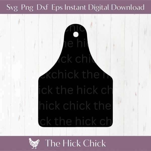 Cow Tag Keychain - Etsy