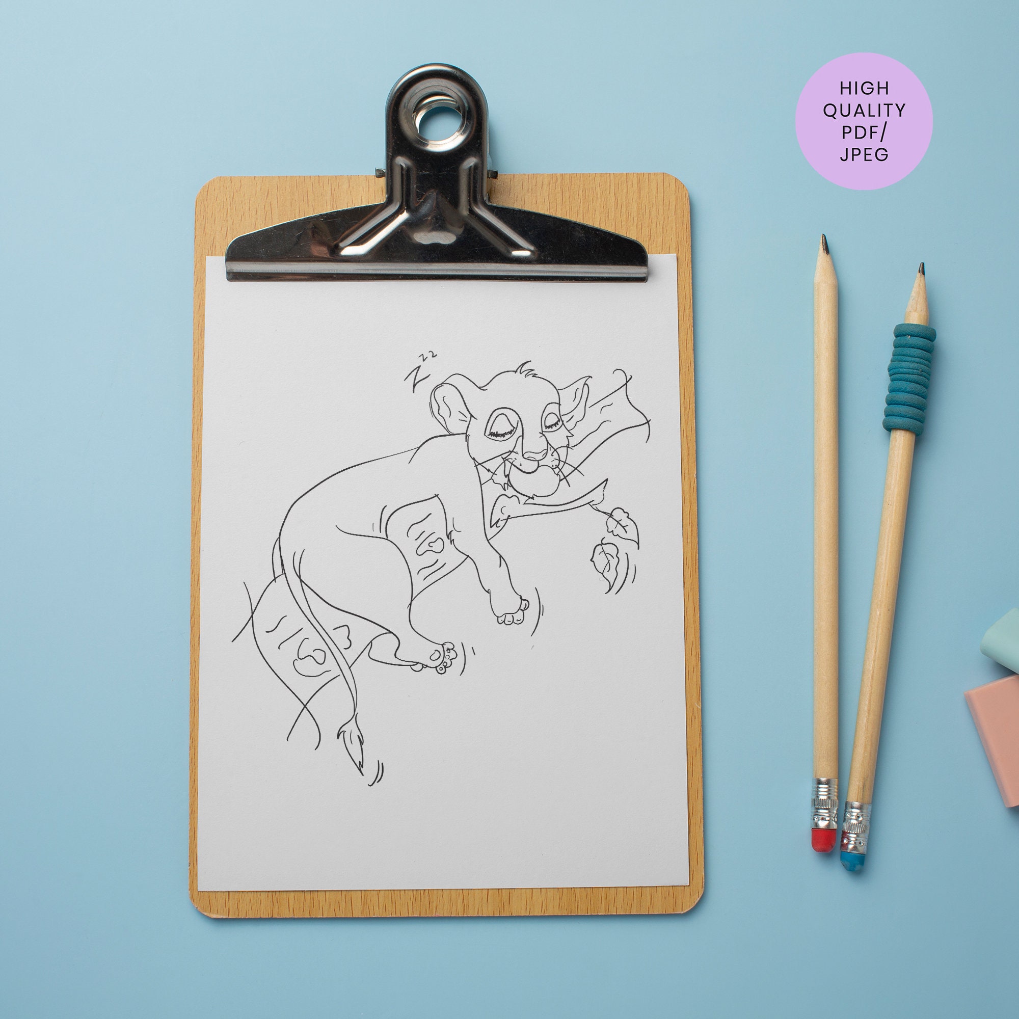 Lion King 7 Simba Coloring Pages for Kids, Kids Coloring Pages ...