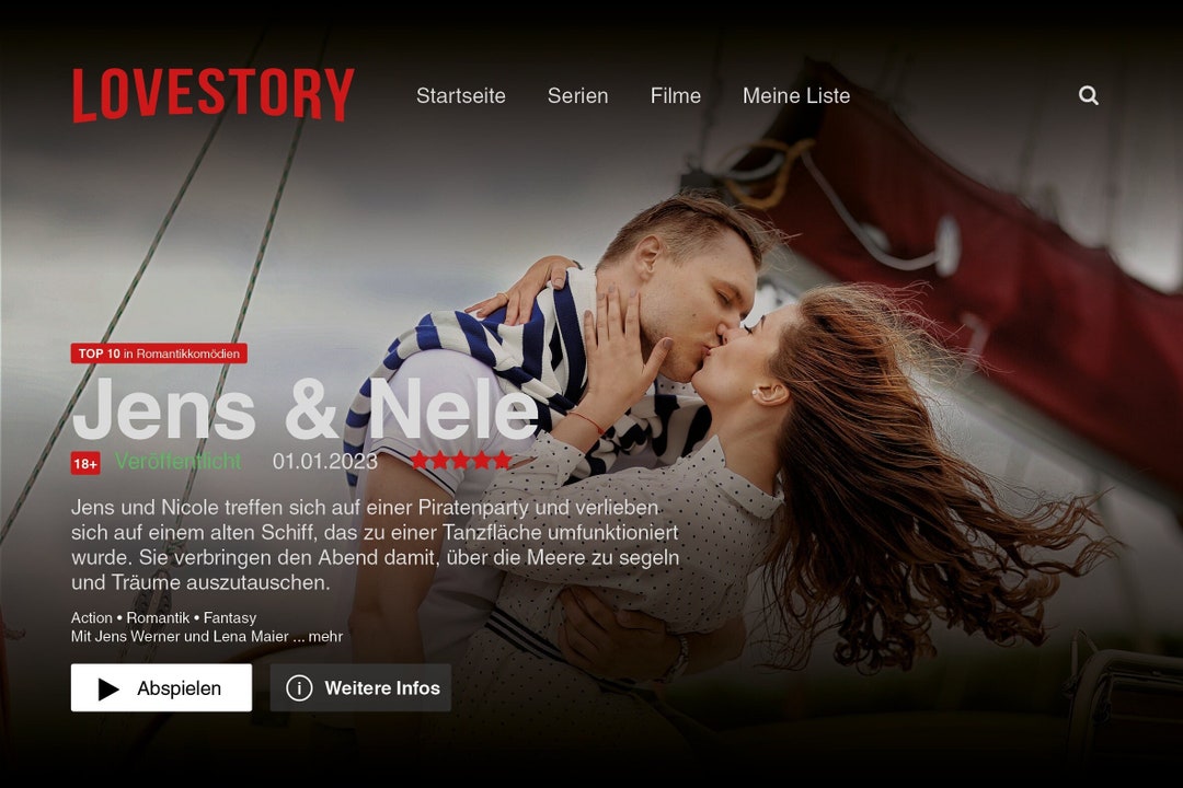 Personalized Couple Film Poster Portrait by Photo Netflix Poster Gift ...