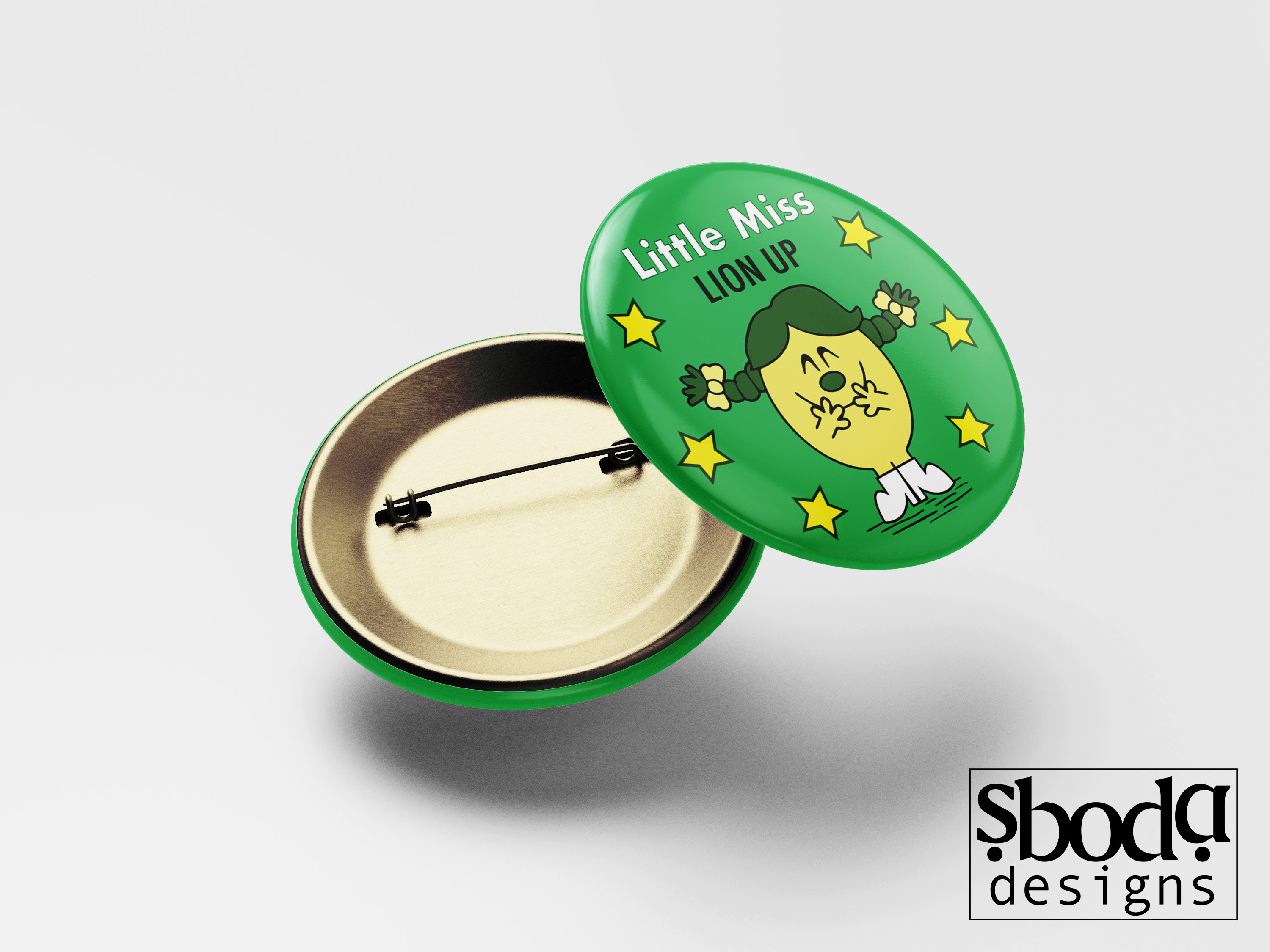 SELU little Miss Lion Up Game Day Button Pin - Etsy