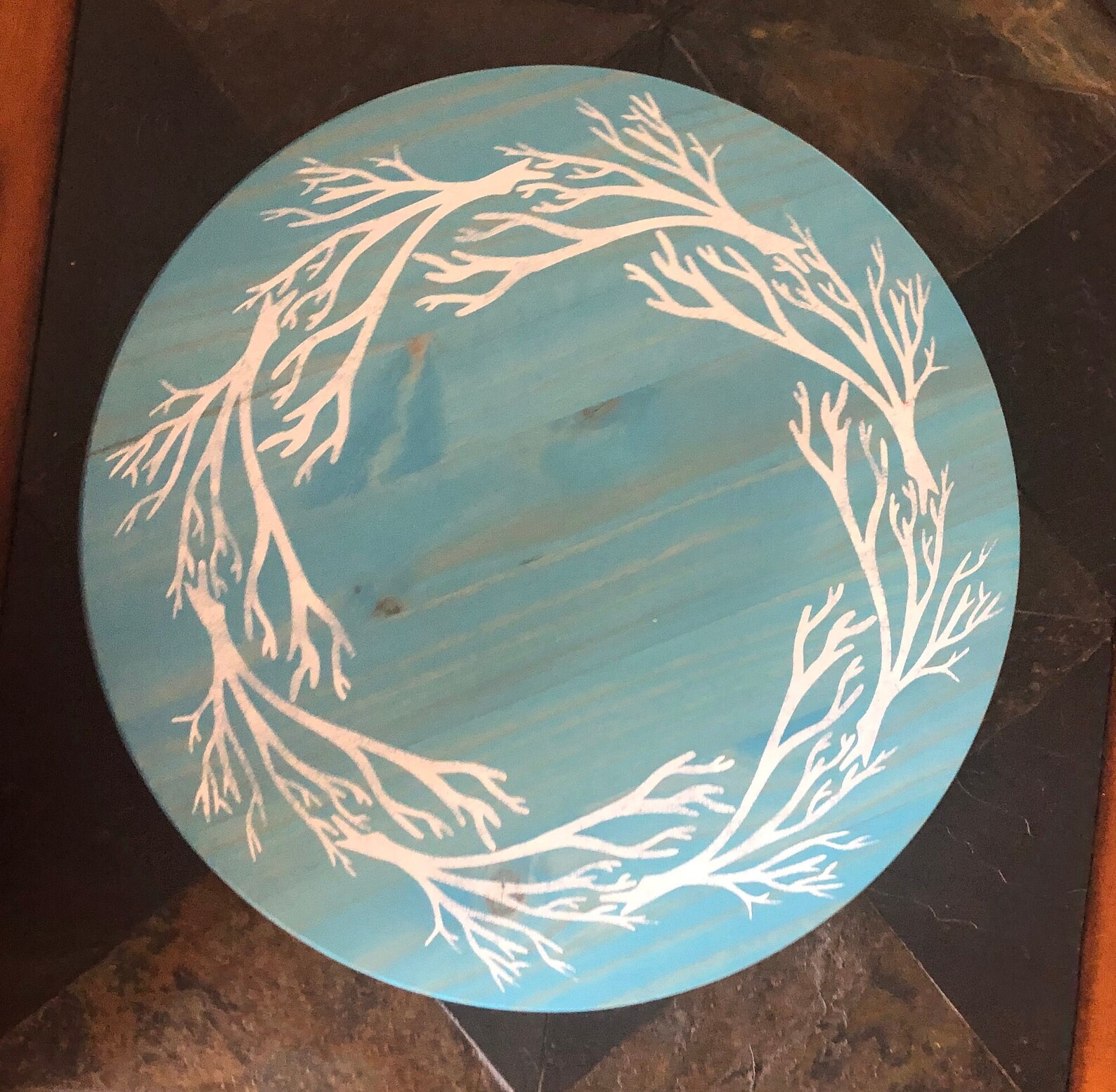 Coastal Beach Lazy Susan | Beach Decor Centerpiece Turntable | - Etsy