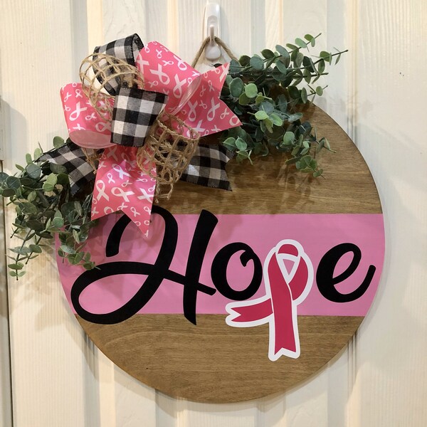 Breast Cancer Door Decor - Etsy
