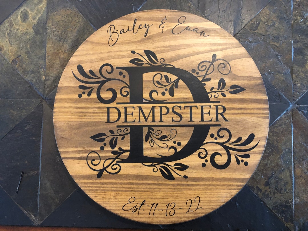 Personalized Lazy Susan, Dining Room Centerpiece, Personalized ...