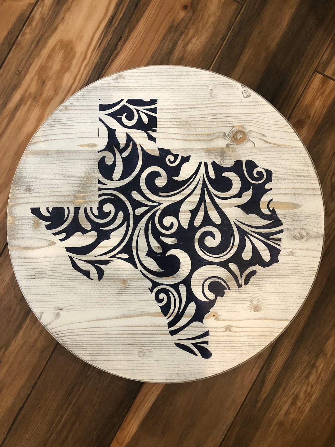 Custom Texas Lazy Susan: Rustic Wood Dining Centerpiece - Etsy
