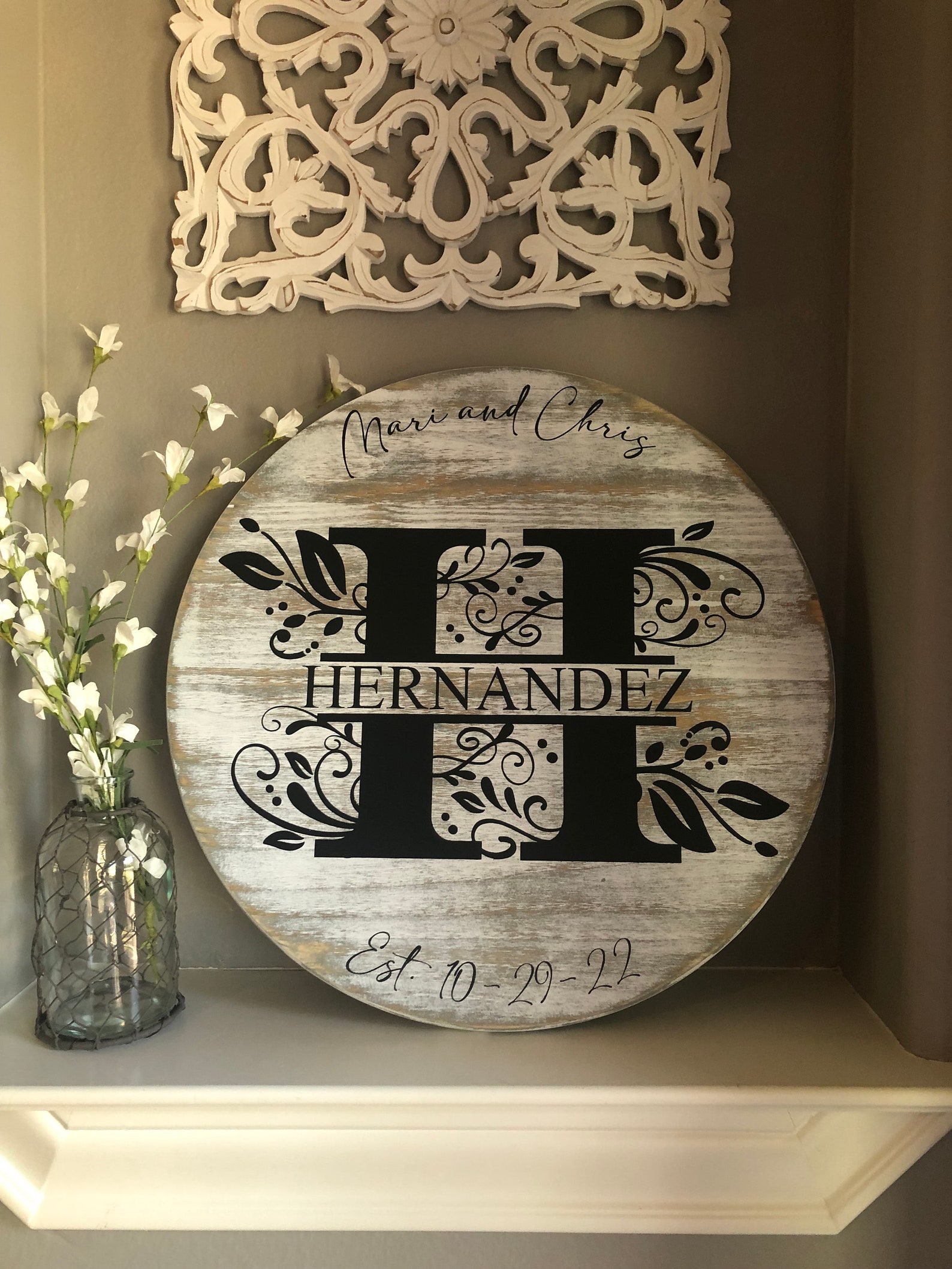 Personalized Lazy Susan Dining Room Centerpiece Personalized - Etsy