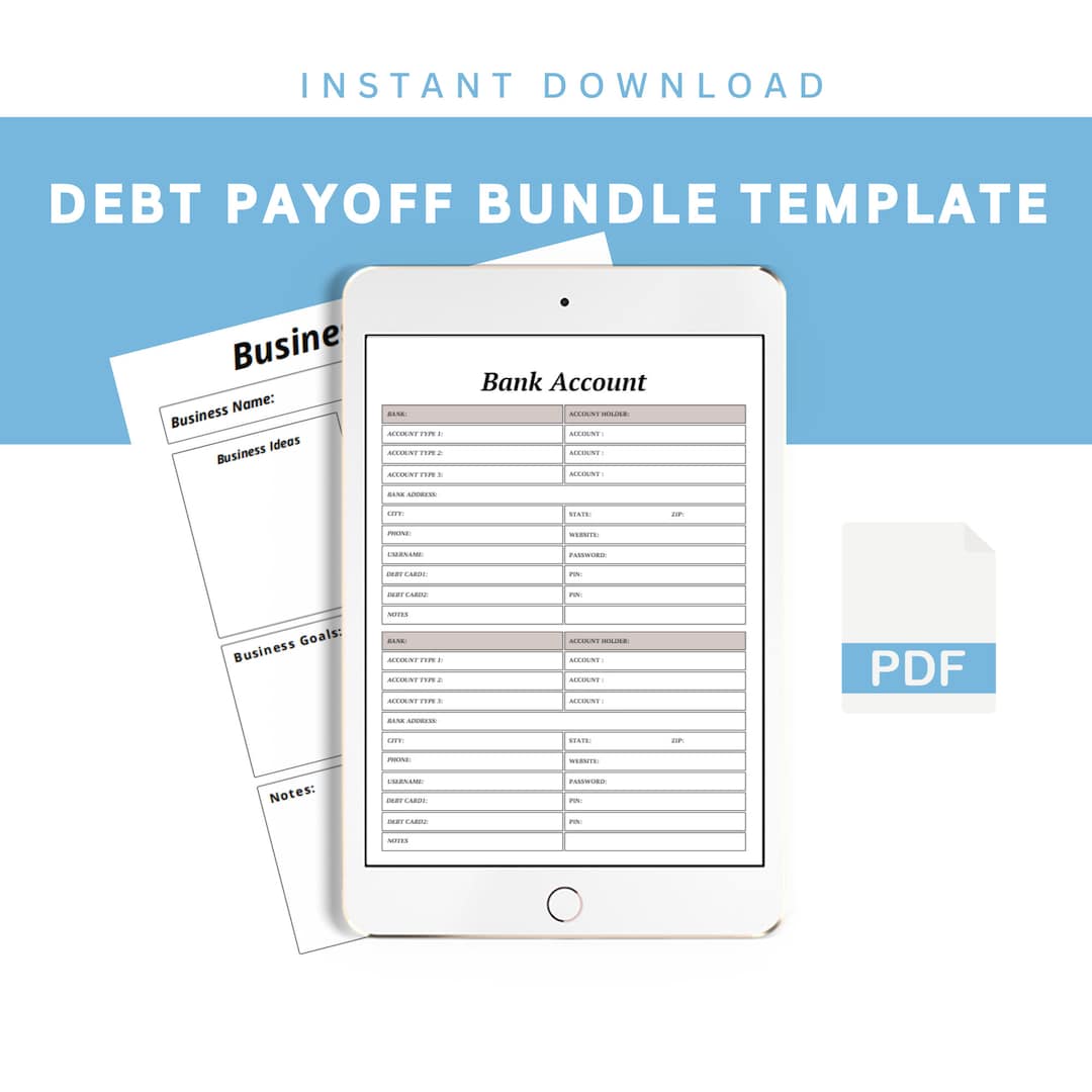 Debt Payoff Printable, Debt Payoff Planner, Debt Payoff Tracker, Debt ...