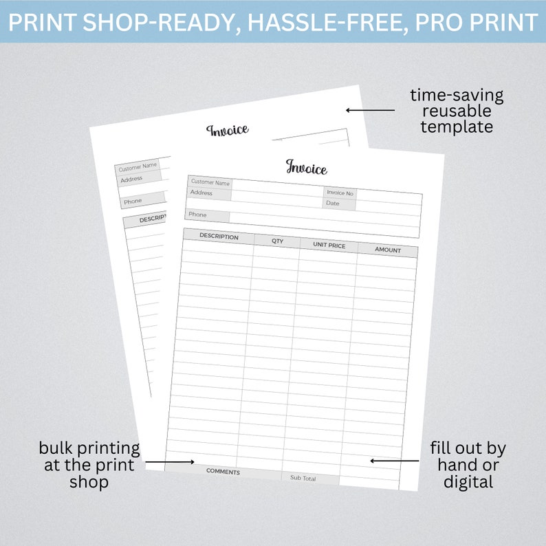 Editable Invoice Tracker, Invoice Management Template, Billing Form ...