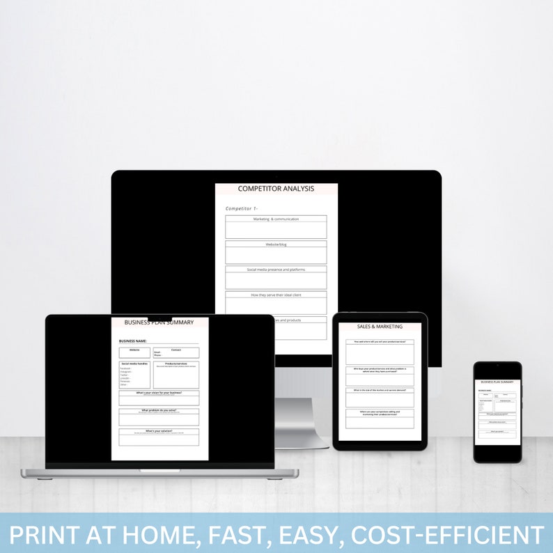 Digital Business Planner Template, Business Kit, Business Bookkeeping ...