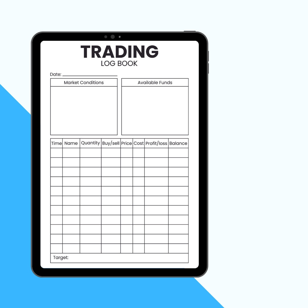 Trading Log Book Trading Kit Printable Instant Downloads - Etsy