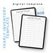 Inventory List Template, Yearly Inventory Tracker, Printable Inventory ...