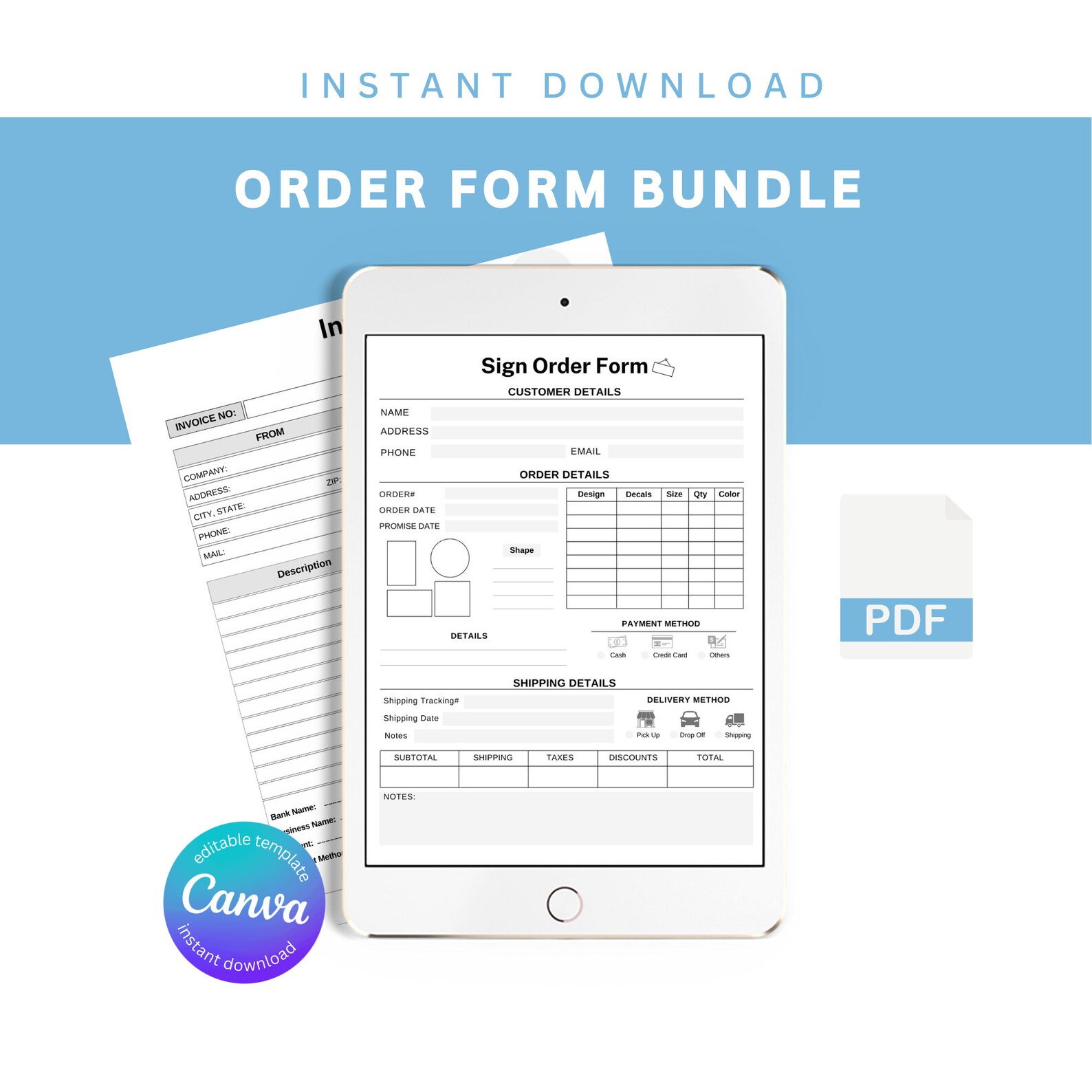 Order Forms Template, Work Order Forms Template, Order Log Template ...