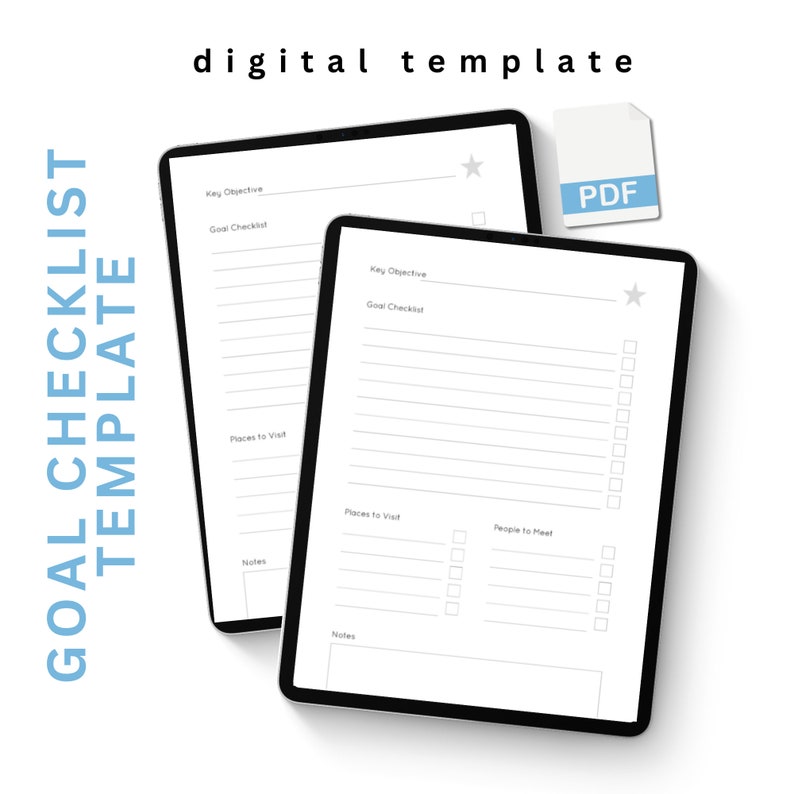 Printable Business Goal Planner, Editable Goal Tracker, Startup ...