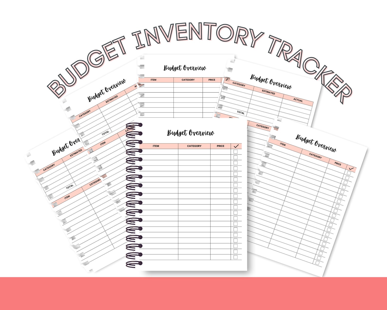 Customizable Budget Inventory Tracker, Inventory List Template ...